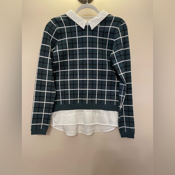Tahari | Sweaters | Windowpane Sweater | Poshmark